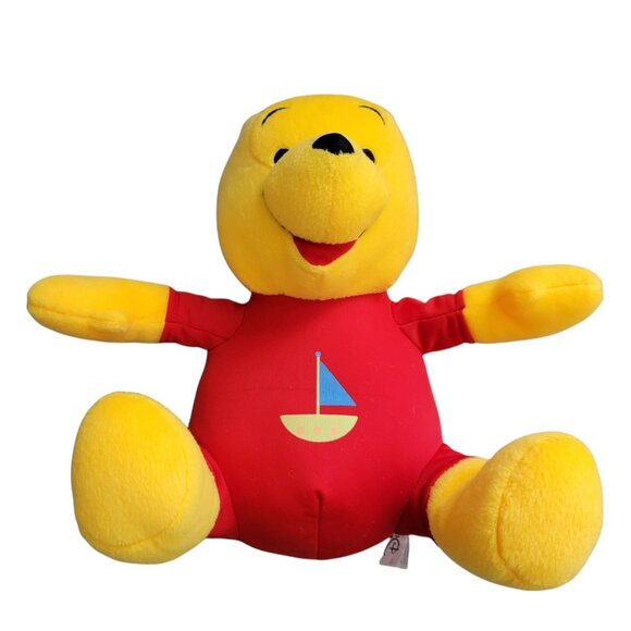 Disney | Toys | Sega Disney Winnie The Pooh Plush Bear Sailboat Red ...